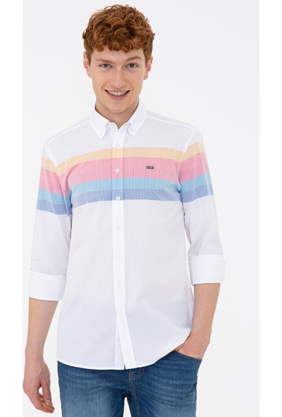 U.S. Polo Assn. Sarı Gömlek Uzunkol 50235228-Vr044