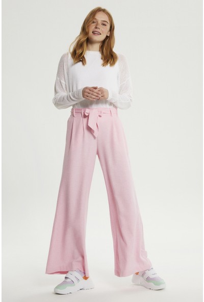 Muni Muni Rahat Kesim Yüksek Bel Pembe Pantolon 50395 Muni Muni Rahat Kesim Yüksek Bel Pembe Pantolon 50395