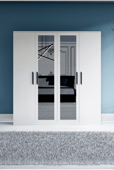 Metalia Gm 051 Hayal 4 Kapılı Aynalı Gardrop