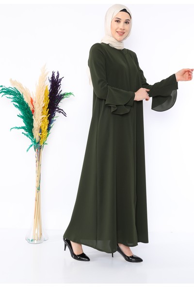 Zeynep Tesettür Yelpaze Model - Yeşil Zeynep Tesettür Yelpaze Model - Yeşil