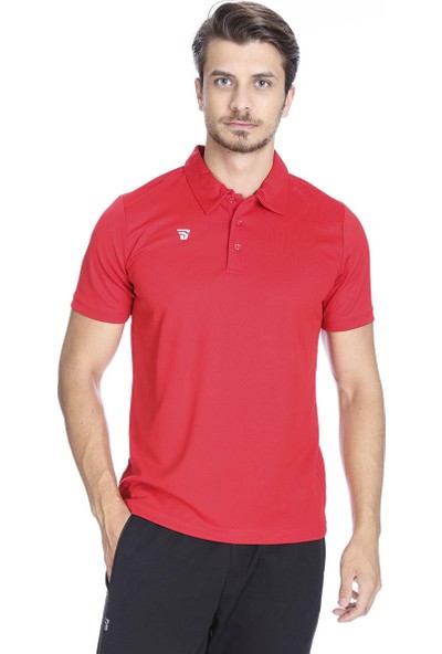Sportive Tkm-Montagna Erkek Kirmizi Futbol Polo Tişört TKM100019-KRM