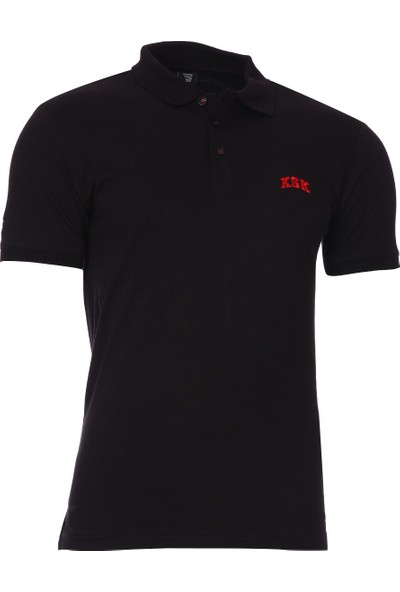 Sportive Karşıyaka Çocuk Siyah Basketbol Polo Tişört TKY100138-SYH