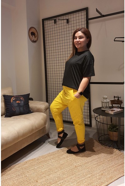 Benim Reyonum Şalvar Pantolon Sarı