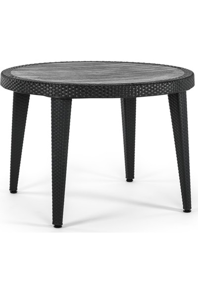Tilia Osaka 110CM Rattan Yuvarlak Bahçe Balkon Masası