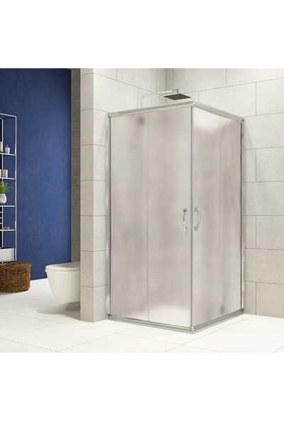 Durul Duşakabin 90X130 Parlak Profil 5mm Buzlu Cam - Duş Teknesiz H:190 cm Durul Duşakabin 90X130 Parlak Profil 5mm Buzlu Cam - Duş Teknesiz H:190 cm