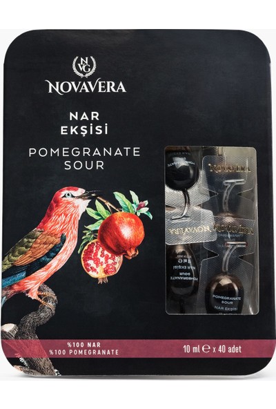 NovaVera Nar Ekşisi 10 ml Tek Kullanım (40'lı Paket) NovaVera Nar Ekşisi 10 ml Tek Kullanım (40'lı Paket)