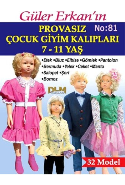 Provasız Çocuk Giyim Palıpları ( 6_11 Yaş)