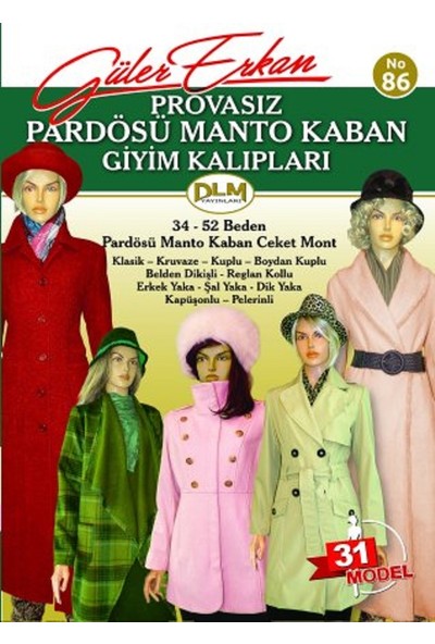 Provasız Pardösü Manto Kaban Giyim Kalıpları