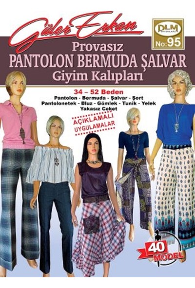 Provasız Pantolon Bermuda Şalvar Giyim Kalıpları