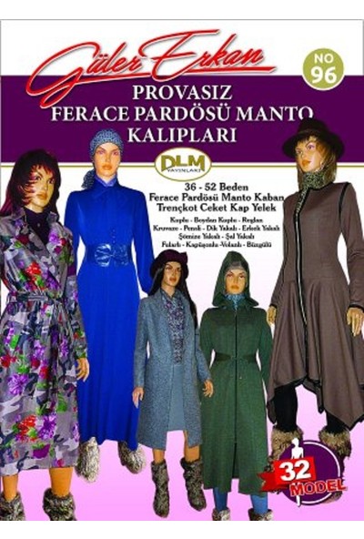 Provasız Ferace Pardösü Manto Giyim Kalıpları