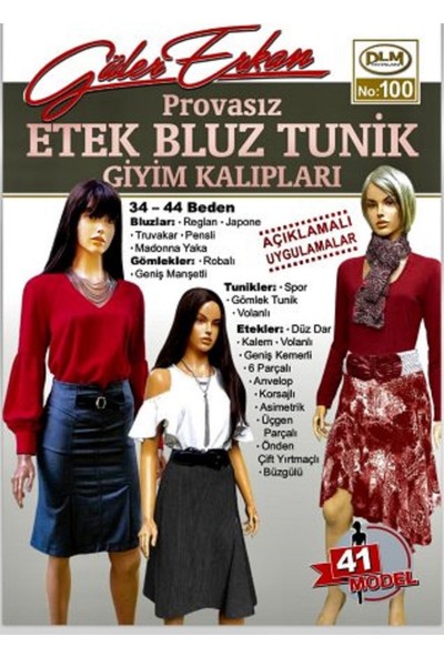 Provasız Etek Bluz Tunik Giyim Kalıpları