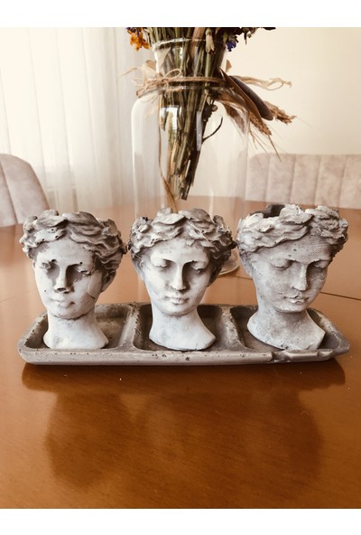 Organik Sanat 3'lü Trio Helen Vazo Organik Sanat 3'lü Trio Helen Vazo