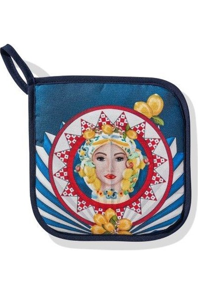 Chiara Alessi Positano Tutaç Mavi & Kirmizi 20*20 cm