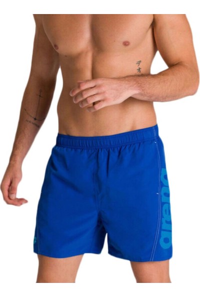 Arena Fundamentals Logo Boxer Erkek Mavi Yüzücü Mayosu 1B344720
