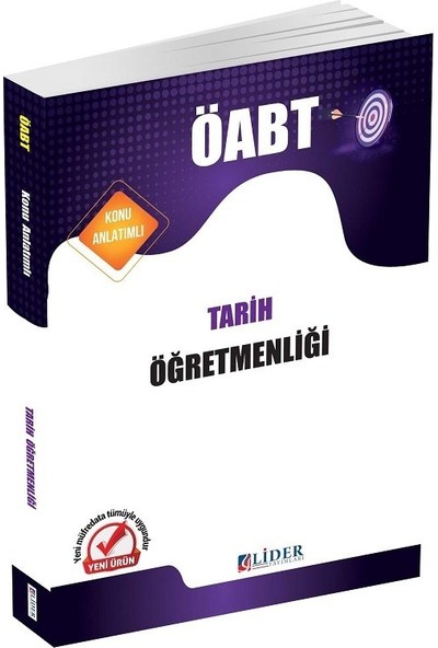 Lider Yayınları ÖABT Tarih Öğretmenliği Konu Anlatımı