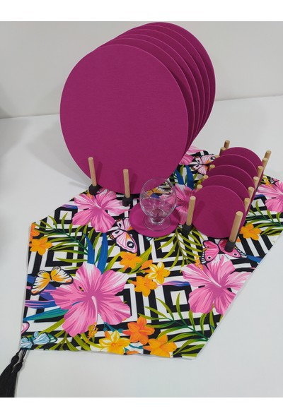 Efe Mira Amerikan Servis,runner,supla 6'lı Set Efe Mira Amerikan Servis,runner,supla 6'lı Set