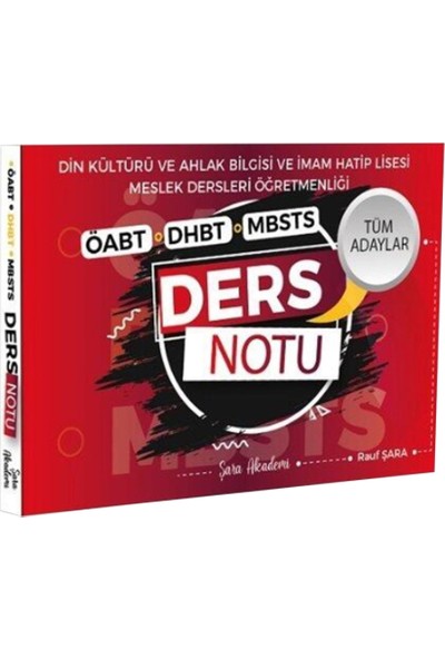 Rauf Şara 2021 ÖABT (DKAB - İHL) Ders Notu Kitabı Rauf Şara 2021 ÖABT (DKAB - İHL) Ders Notu Kitabı