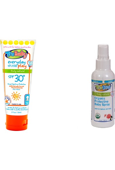Trukid Everday Play SPF30 Bebek Güneş Koruyucu 58 ml ve Sivri Sinek Kovucu Paket Trukid Everday Play SPF30 Bebek Güneş Koruyucu 58 ml ve Sivri Sinek Kovucu Paket