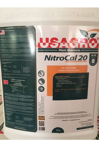 Usagro NITROCAL20 Sıvı Kalsiyum Gübresi (10LT)