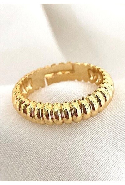 X-lady Accessories Kadın Vintage Burgu Yüzük Altın Renk