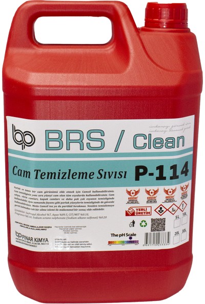 Brs Cam Temizleme Sıvısı 5 Lt