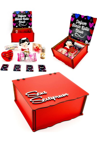 hediyekombini Sevgiliye Eşe Doğum Günü Hediyesi Ahşap Sürpriz Kutuda Konsept Hediyelik hediyekombini Sevgiliye Eşe Doğum Günü Hediyesi Ahşap Sürpriz Kutuda Konsept Hediyelik