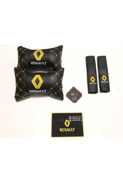 Universal Renault R9 Deri Yastık Kemer Konfor Paketi Kaydırmaz Pedli Set Universal Renault R9 Deri Yastık Kemer Konfor Paketi Kaydırmaz Pedli Set