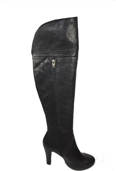 Karven Shoes Kadın Siyah Deri Gizli Platformlu Uzun Bihter Çizme 702 Karven Shoes Kadın Siyah Deri Gizli Platformlu Uzun Bihter Çizme 702