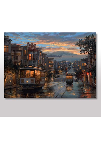 Yoko Kanvas Tablo San Francisco Sokakları Moda Tablo 60X120 cm Yoko Kanvas Tablo San Francisco Sokakları Moda Tablo 60X120 cm