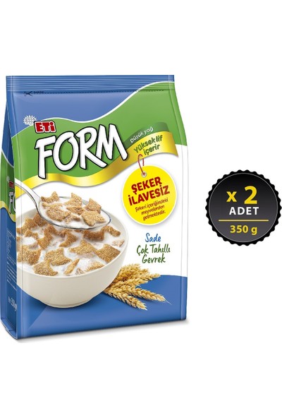 Eti Form Çok Tahıllı Gevrek 350 g x 2 Adet Eti Form Çok Tahıllı Gevrek 350 g x 2 Adet