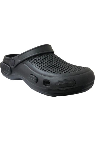 Akınal Bella E087 Siyah Erkek Hastane Sabo Terlik Sandalet