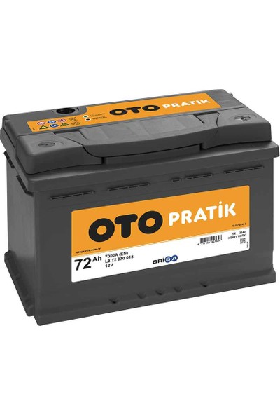 Otopratik 12 V 72 Ah Akü