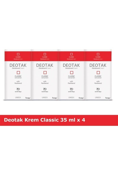 Deotak Krem Deodorant Classic x 4 Deotak Krem Deodorant Classic x 4