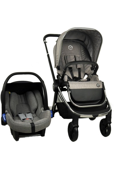 Bagi Easyfold 2 Travel Sistem Bebek Arabası Silver Grey