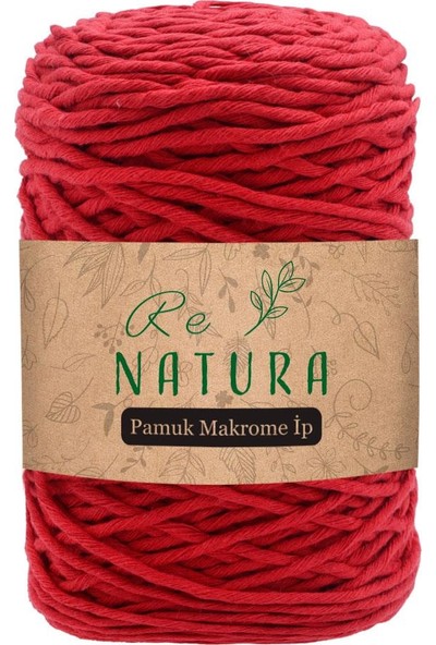 Renatura Kırmızı 2mm Pamuk Makrome Ip Renatura Kırmızı 2mm Pamuk Makrome Ip