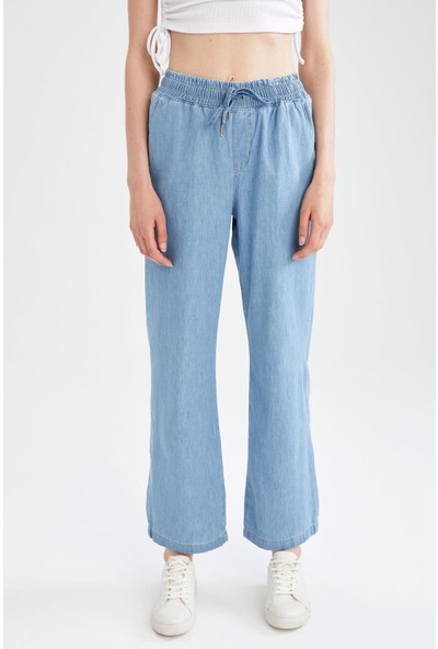 Defacto Straight Fit Esnek Belli Jean Pantolon U7207AZ21HS