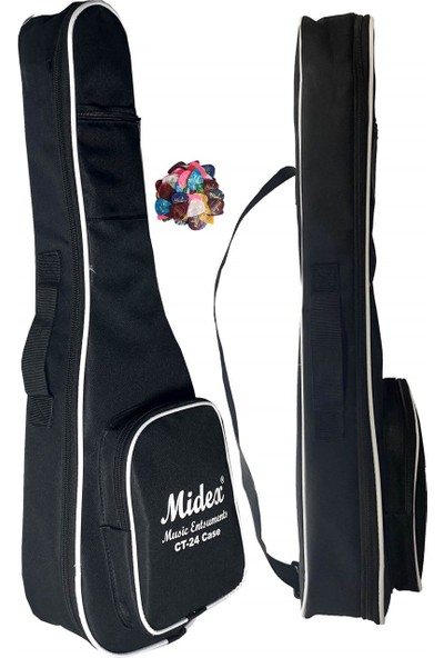 Midex Case-24 Concert Ukulele Çantası Gigbag Soft Case Kılıf + 10 Adet Pena Midex Case-24 Concert Ukulele Çantası Gigbag Soft Case Kılıf + 10 Adet Pena