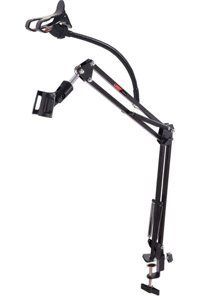 Lastvoice NB44 Masa Tipi Mikrofon Standı Telefon Tutuculu (35X35 Cm)