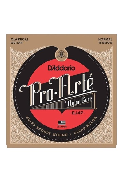 Daddario Pro-Arte EJ47 Klasik Gitar Tel Seti Daddario Pro-Arte EJ47 Klasik Gitar Tel Seti