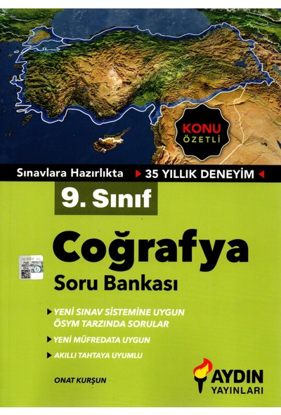 Aydın Yayınları 9. Sınıf Coğrafya Konu Özetli Soru Bankası Aydın Yayınları 9. Sınıf Coğrafya Konu Özetli Soru Bankası