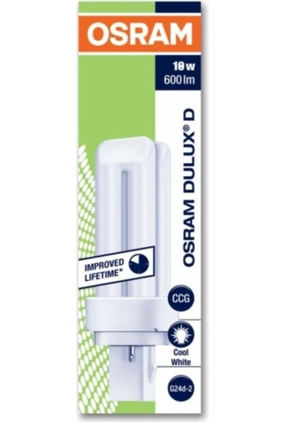 Osram 18W G24D-2 Osram Dulux D Ampul 2 Pin Osram 18W G24D-2 Osram Dulux D Ampul 2 Pin