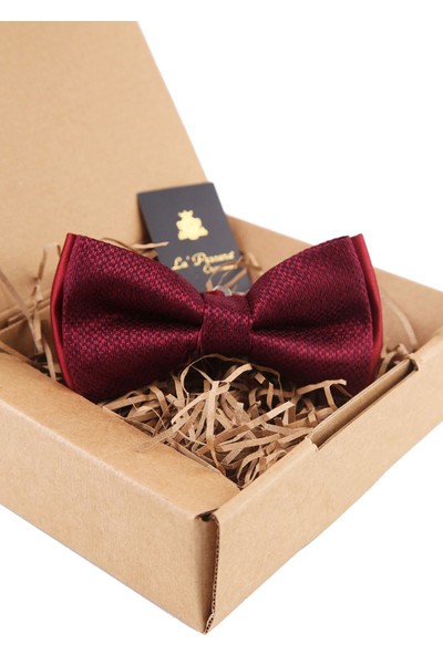 Kravatkolik Bordo Kum Desen Papyon P1611