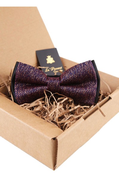 Kravatkolik Mürdüm Kum Desen Papyon P1601