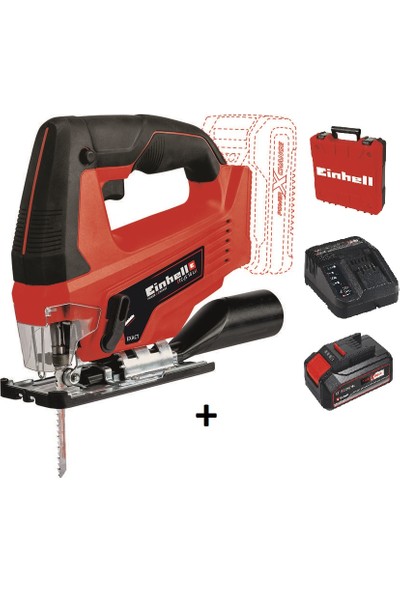 Einhell Tc-Js 18 Li - Tekupaj Testeresi + 2.5 Ah Starter Kit Çantalı Einhell Tc-Js 18 Li - Tekupaj Testeresi + 2.5 Ah Starter Kit Çantalı