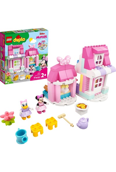LEGO® Duplo® ǀ Disney Minnie’nin Evi ve Kafe 10942 ÇOCUKLAR İçin Minnie Fare ve Ördek Daisy ile Bebek Evi Yapım Oyuncağı (91 parça) LEGO® Duplo® ǀ Disney Minnie’nin Evi ve Kafe 10942 ÇOCUKLAR İçin Minnie Fare ve Ördek Daisy ile Bebek Evi Yapım Oyuncağı (91 parça)