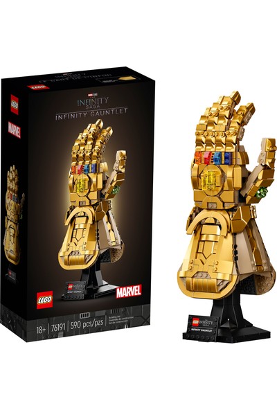 LEGO® Marvel Sonsuzluk Eldiveni 76191 Koleksiyonluk Yapım Seti; Sonsuzluk Taşlarıyla Thanos’un Sağ El Eldiven Modeli (590 Parça) LEGO® Marvel Sonsuzluk Eldiveni 76191 Koleksiyonluk Yapım Seti; Sonsuzluk Taşlarıyla Thanos’un Sağ El Eldiven Modeli (590 Parça)