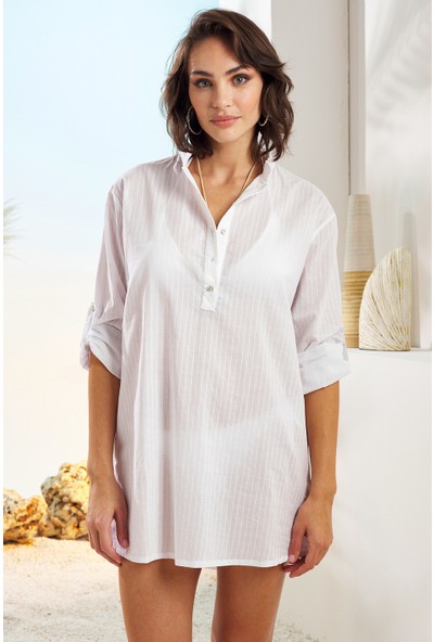 Pierre Cardin Hakim Yaka Vual Gömlek 211833 Beyaz