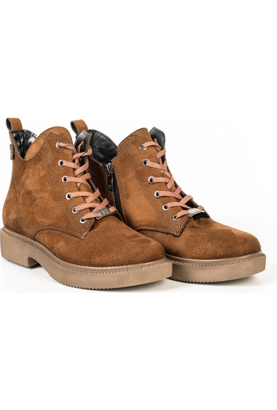 Venüs Ld-2 Kadın Lüks Süet Bilek Boy Bağcıklı Kadın Postal Bot