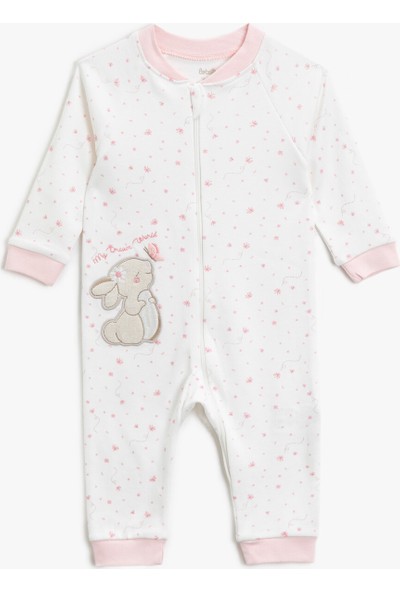 Koton Kids Bebetto Fermuarli Tulum Uzun Kollu Pamuklu