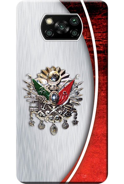 Kılıf Merkezi Xiaomi Poco X3 Nfc Kılıf Desen Baskılı Silikon Osmanlı Tuğra Tasarım STK:408 Kılıf Merkezi Xiaomi Poco X3 Nfc Kılıf Desen Baskılı Silikon Osmanlı Tuğra Tasarım STK:408